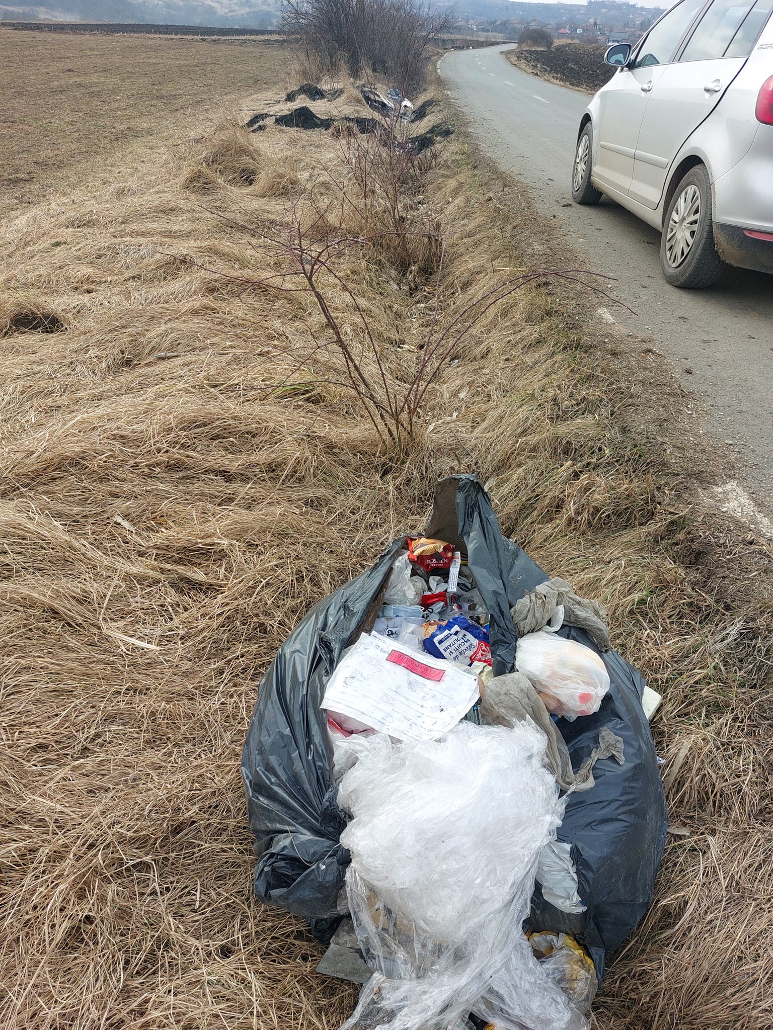Drumul din Boju, comuna Cojocna, groapă de gunoi pentru firmele din ...