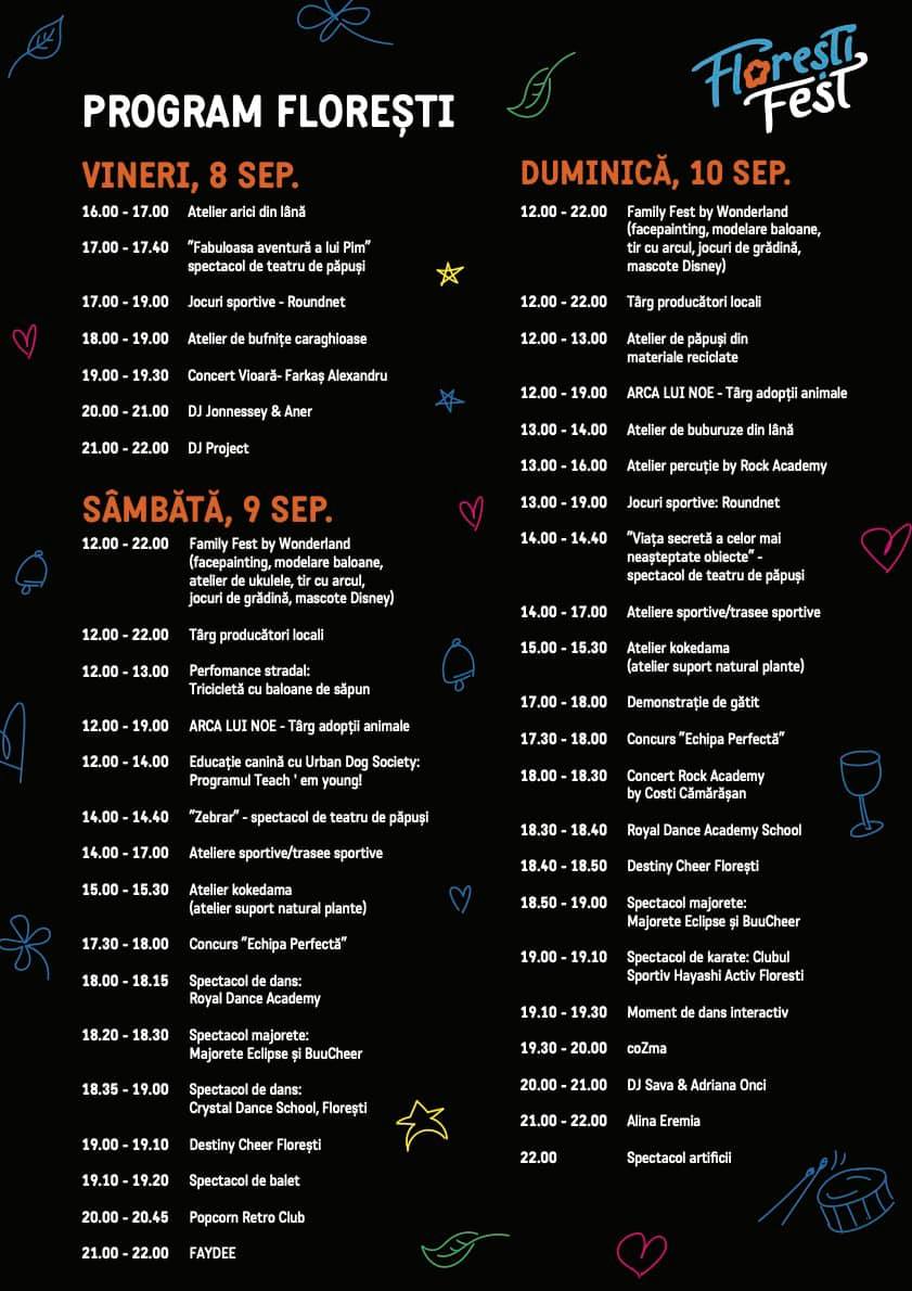 Florești Fest 2023 - Programul festivalului din Florești: concerte ...