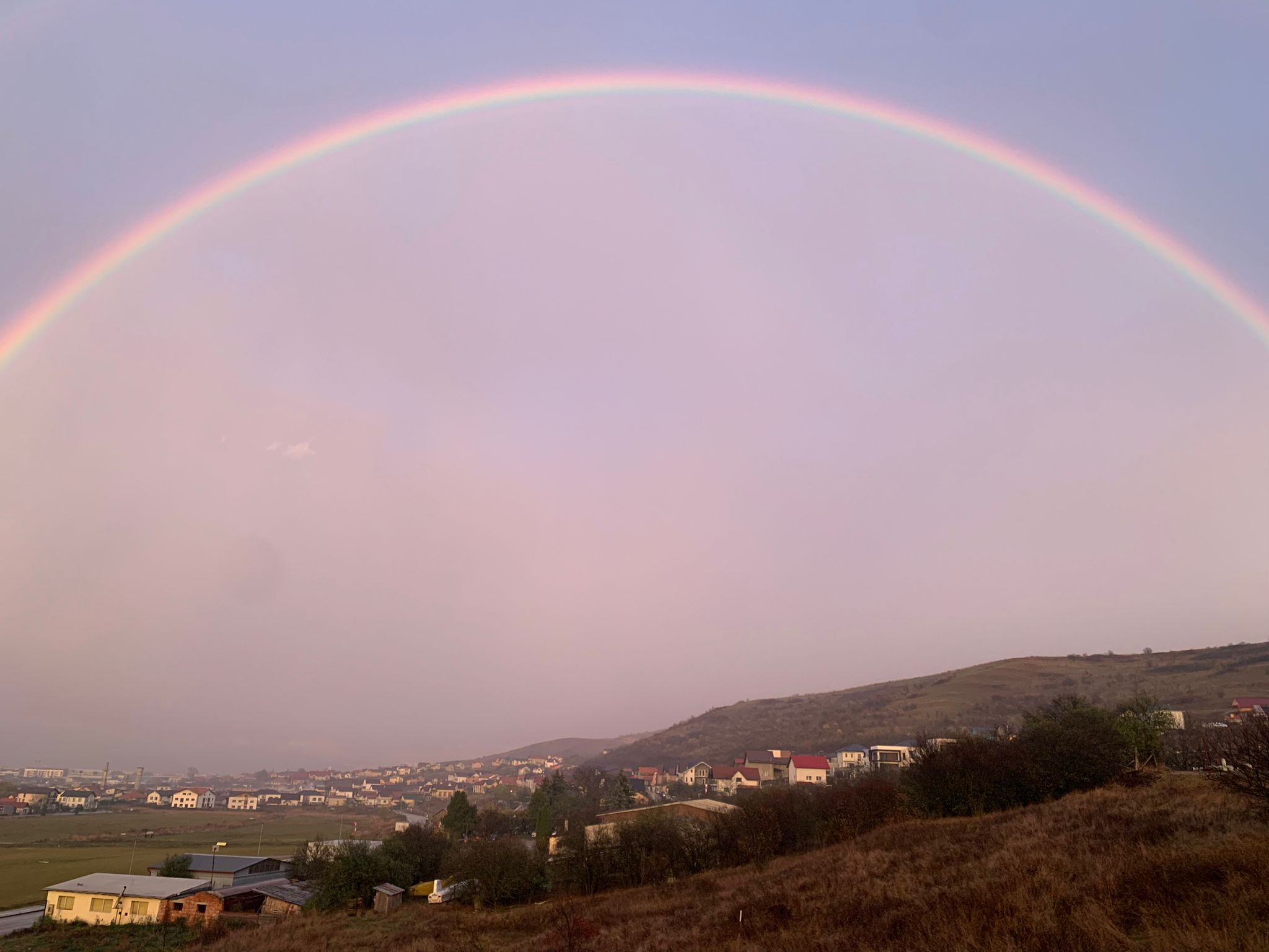 Dublu curcubeu senzațional pe cerul Clujului - VIDEO - Ştiri de Cluj