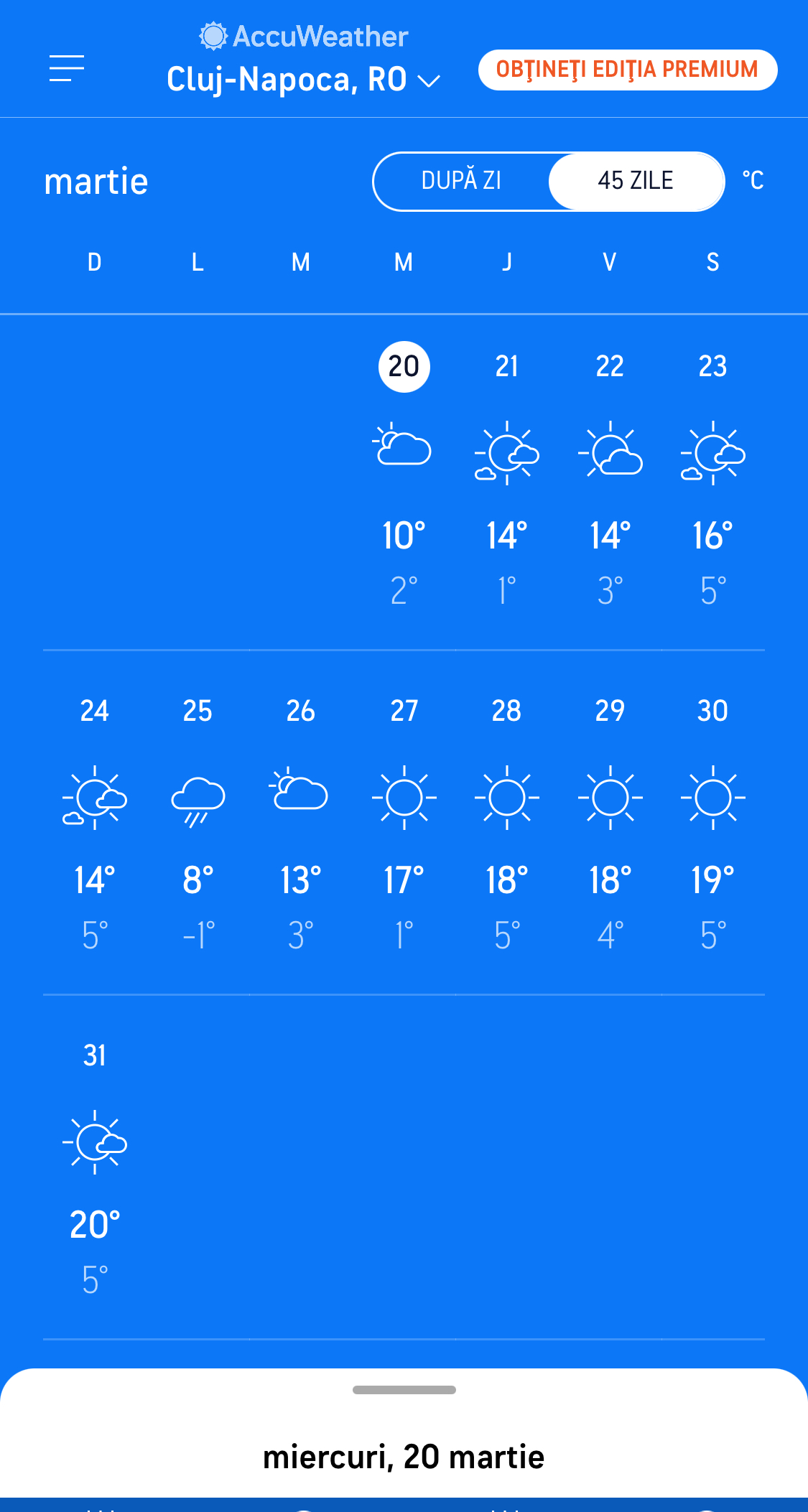 Meteo Accuweather! Când vine căldura în Cluj-Napoca, Oradea, Bistrița ...