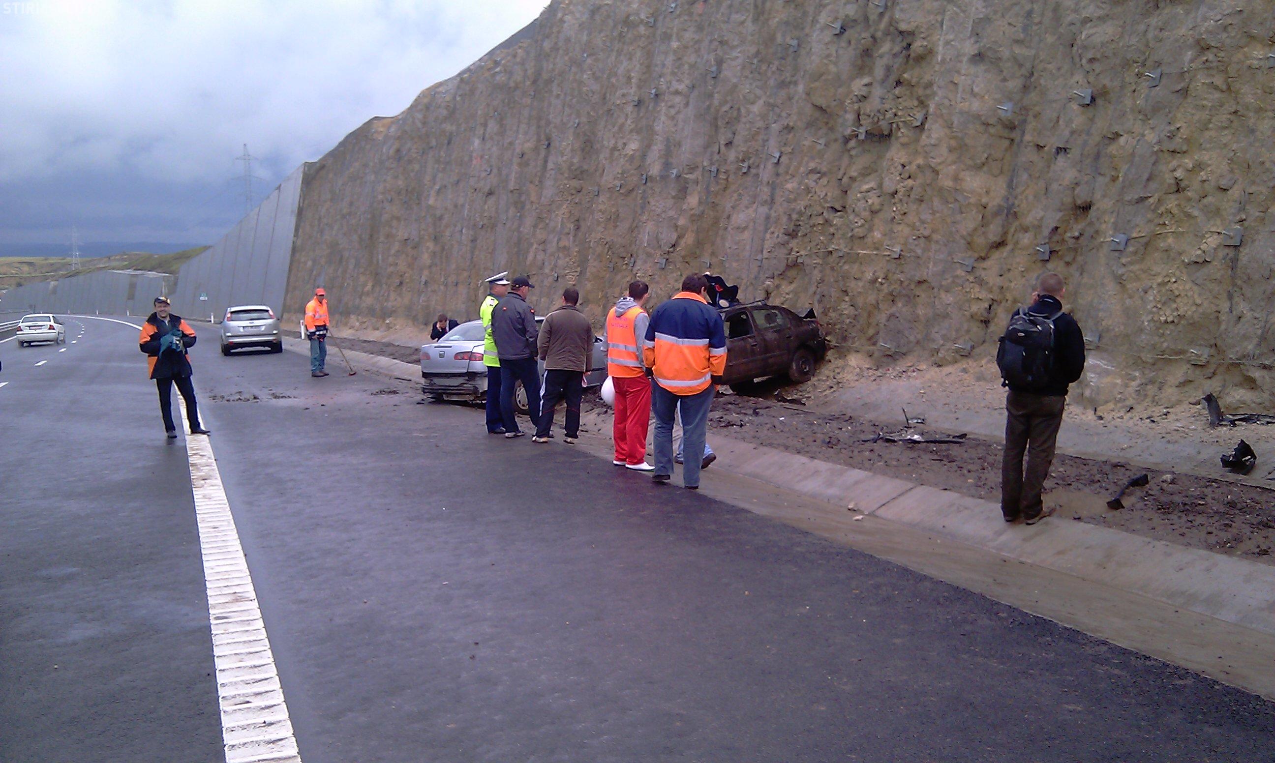 Accident pe autostrada A3! Un om a fost grav ranit si doua masini ...