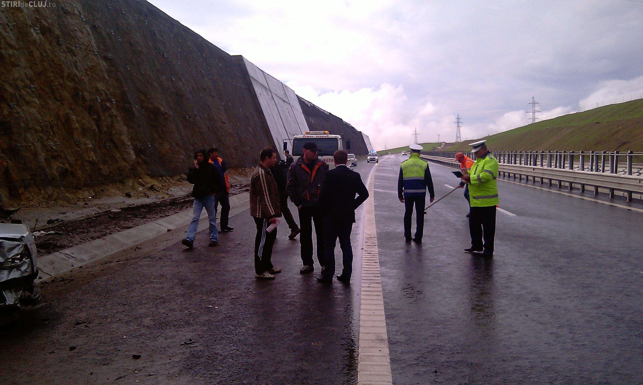 Accident pe autostrada A3! Un om a fost grav ranit si doua masini ...