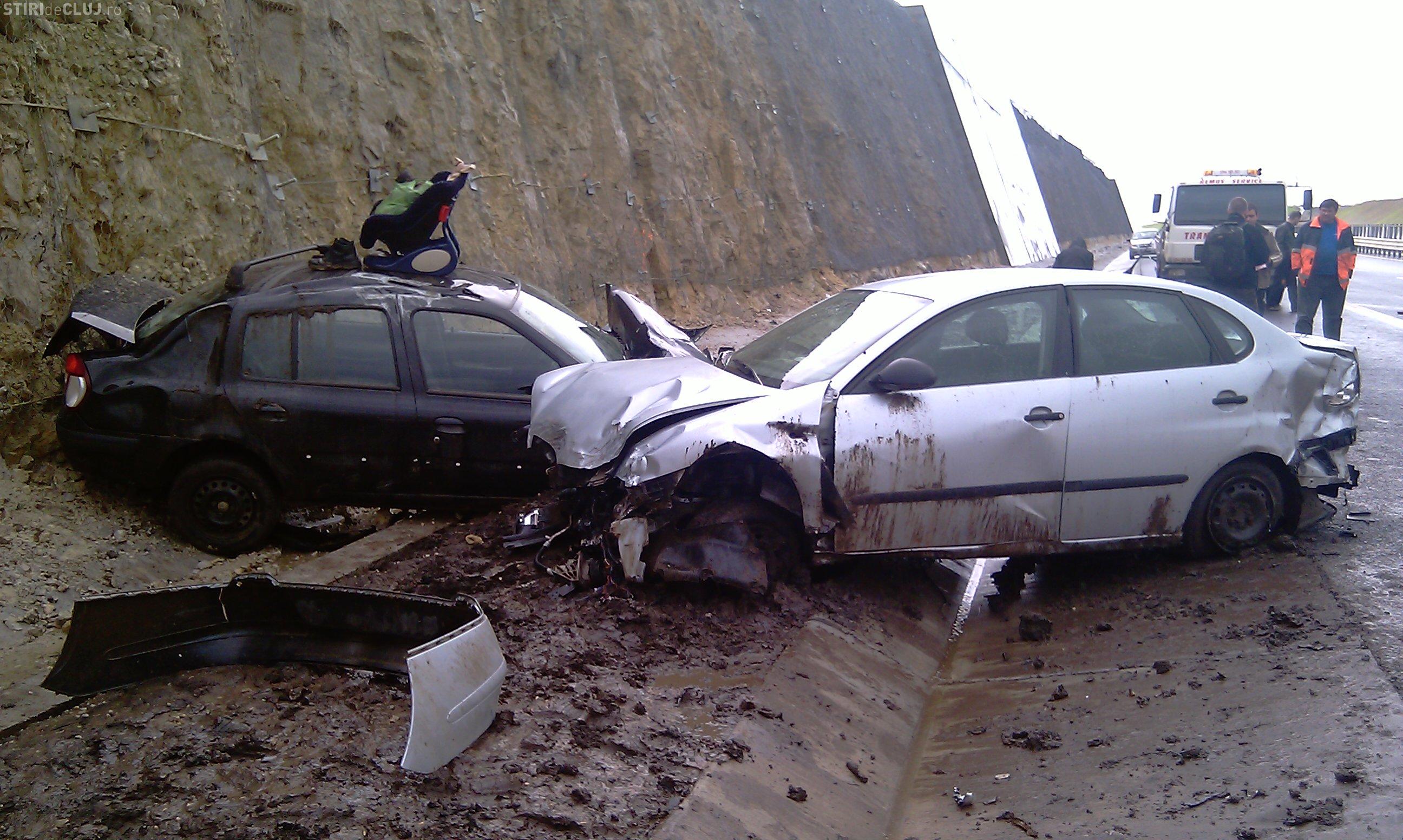 Accident pe autostrada A3! Un om a fost grav ranit si doua masini ...