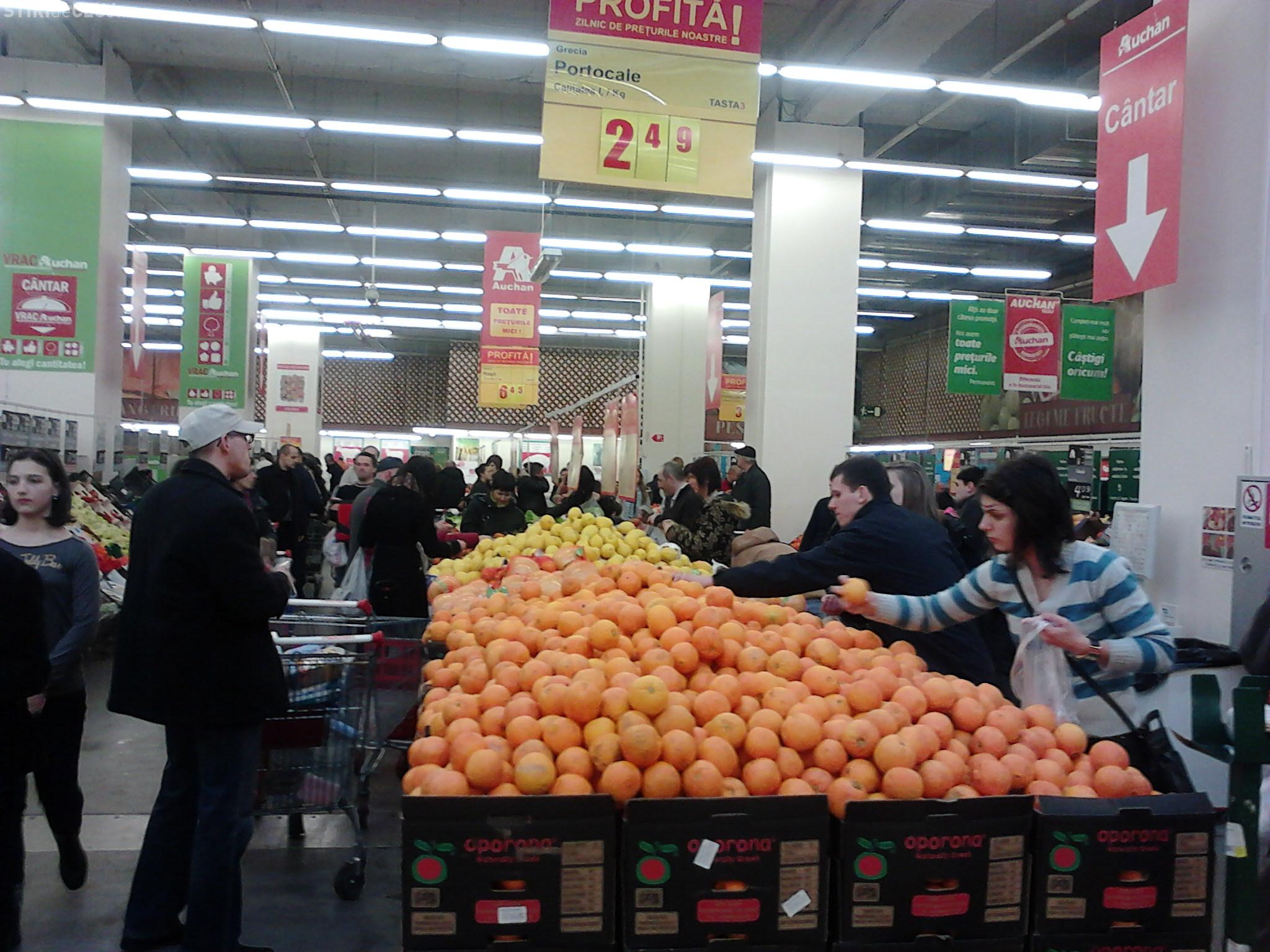 Portocale inghetate puse in vanzare la Auchan FOTO STIREA CITITORULUI ...