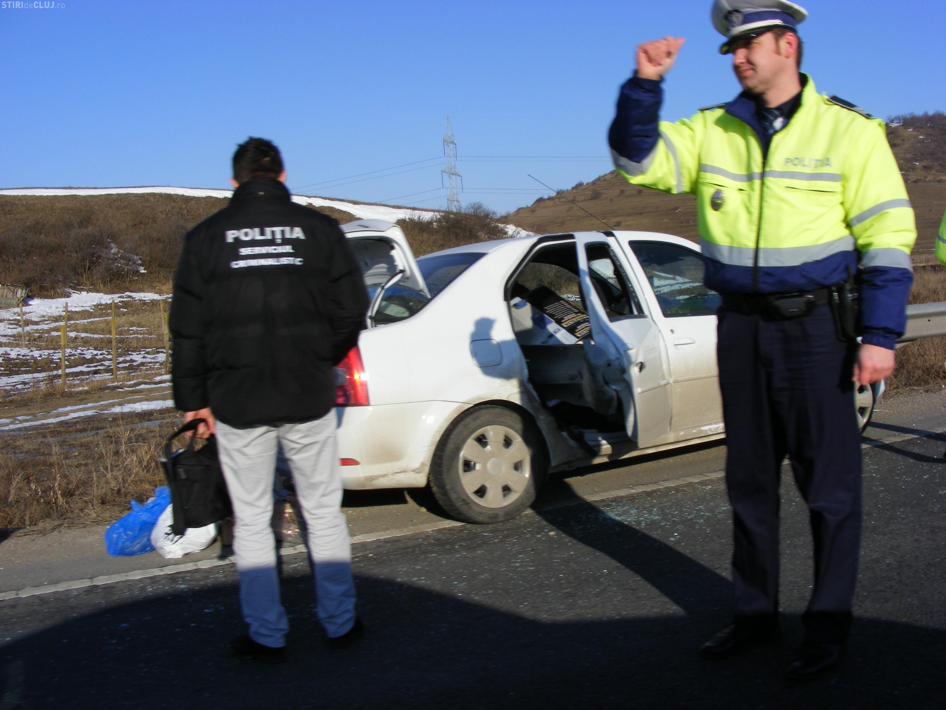 Accident pe centura Apahida! Un sofer incepator s-a izbit de parapet ...