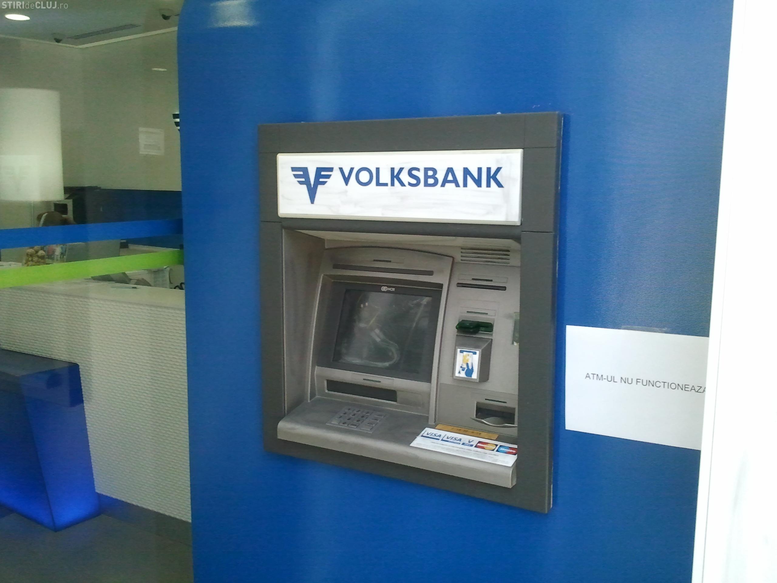 Bancomatul Volksbank din Cluj-Napoca, de pe Regele Ferdinand, spart de ...