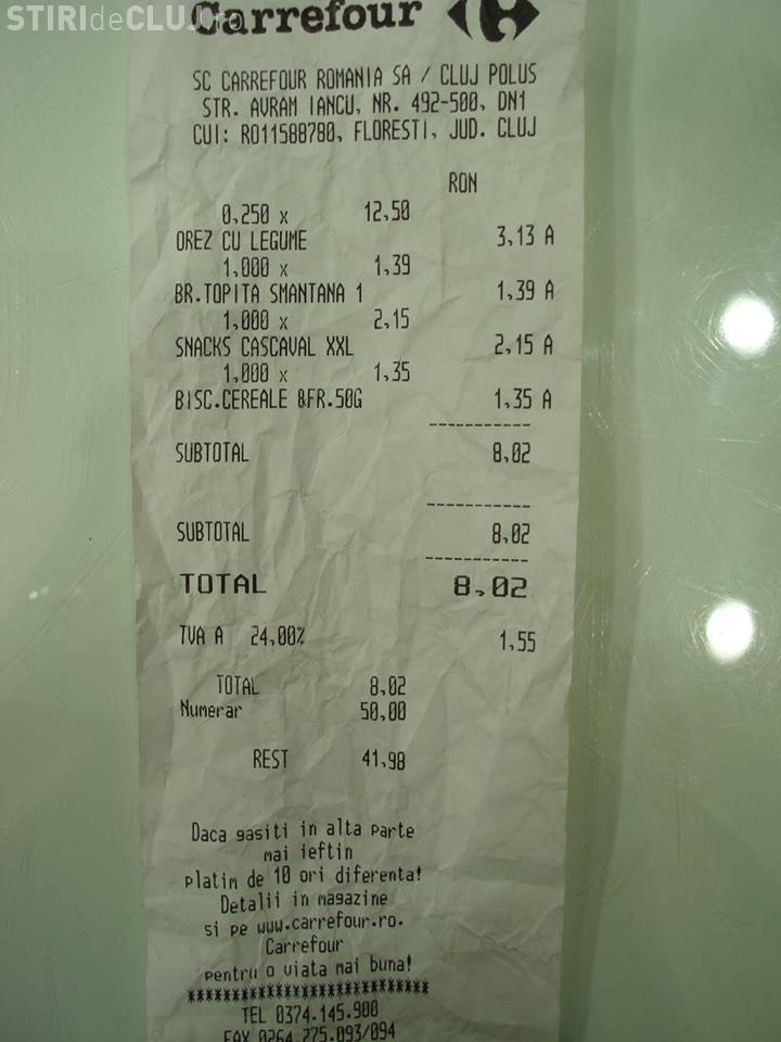 Mâncare cu GOANGE la Carrefour Cluj. OPC nu VEDE neregulile - VEZI ...