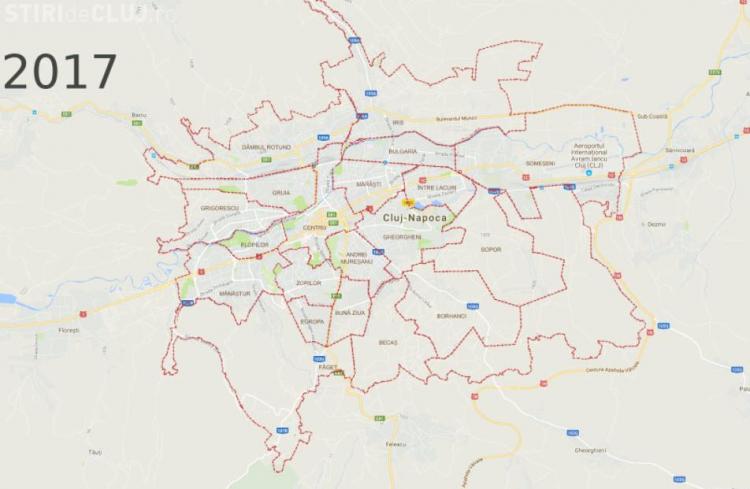 Cluj: Harta cartierelor! Cum au crescut cartierele Clujului din 2016 în ...