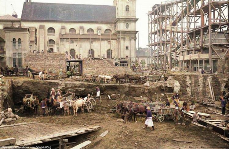 Construcţia Palatului Sebestyen(1912). : r/Romania