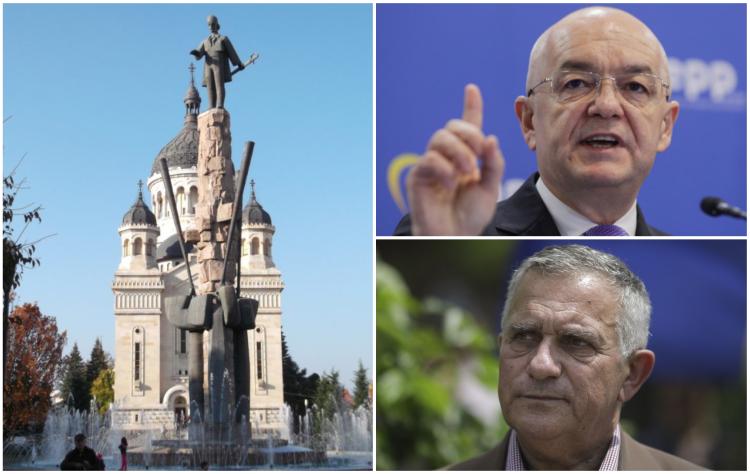 Gheorghe Funar îl acuză pe Emil Boc că vrea să dărâme statuia lui Avram ...