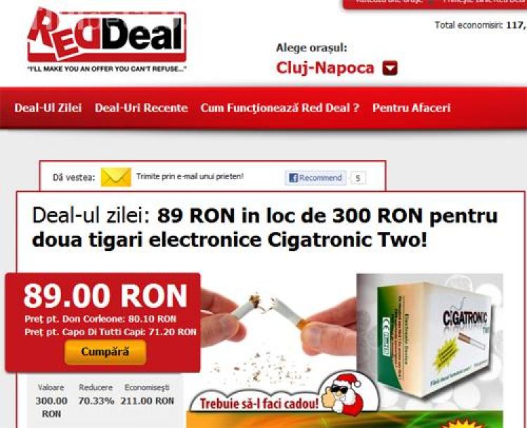 Vreti sa va lasati de fumat? Acum 70% reducere pentru doua tigari ...