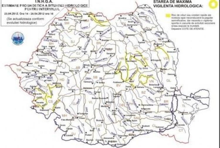 Harta Romaniei Rauri