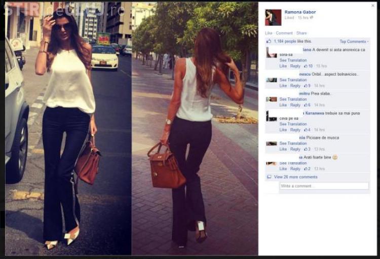 Ramona Gabor e numai piele și os: ”Sunt slaba si ador sa fiu slaba ...